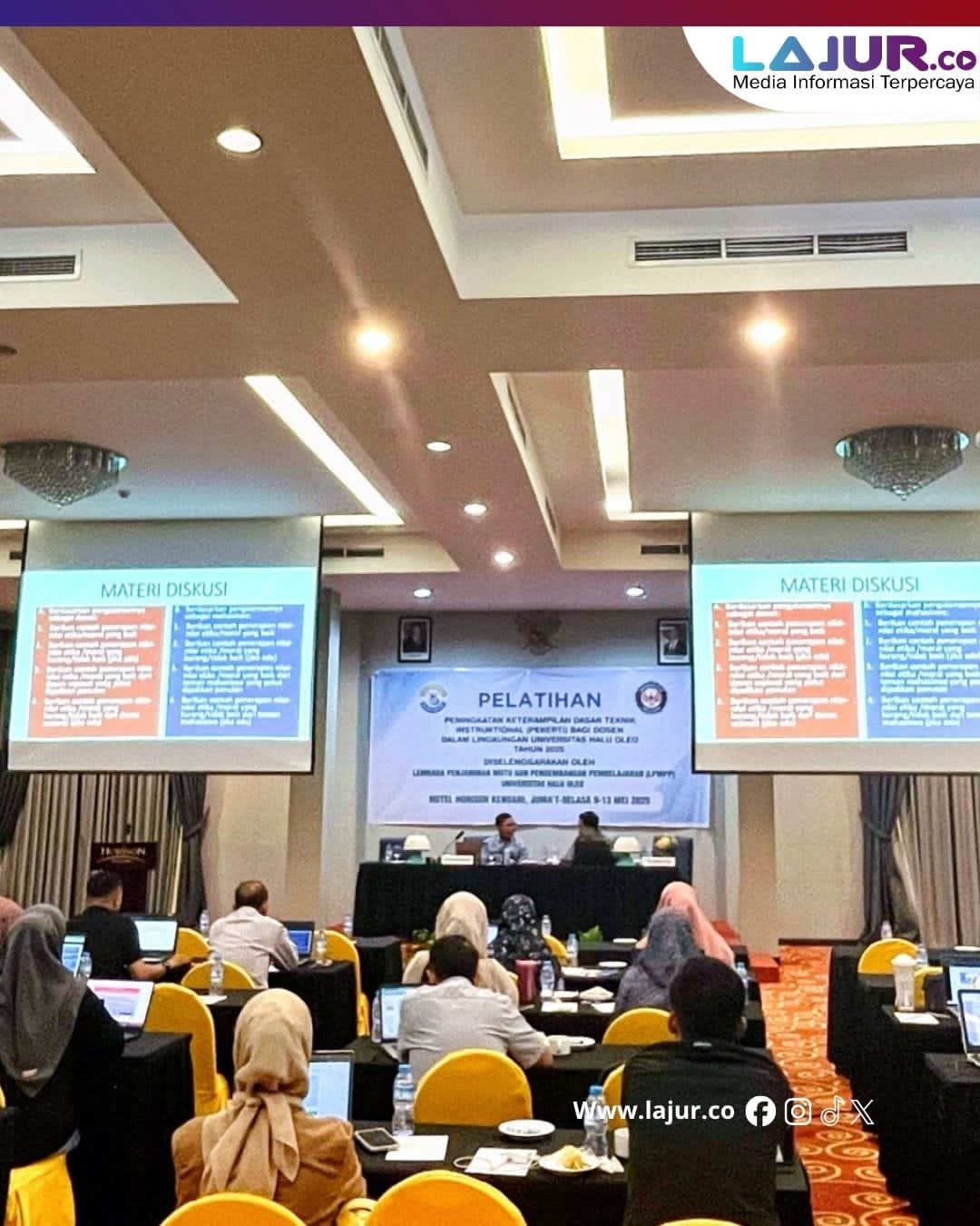 UHO Gelar Pelatihan PEKERTI April 2026, Tingkatkan Kompetensi Dosen - lajur